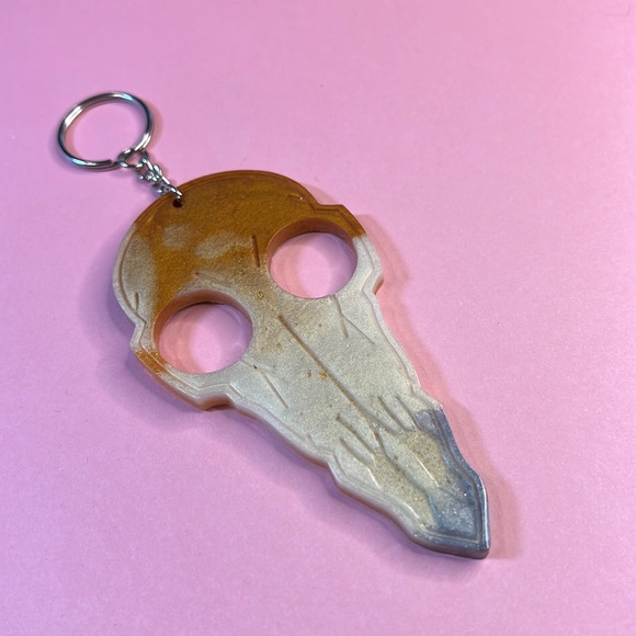 Handmade | Accessories | Handmade Multicolored Glitter Bird Skull ...